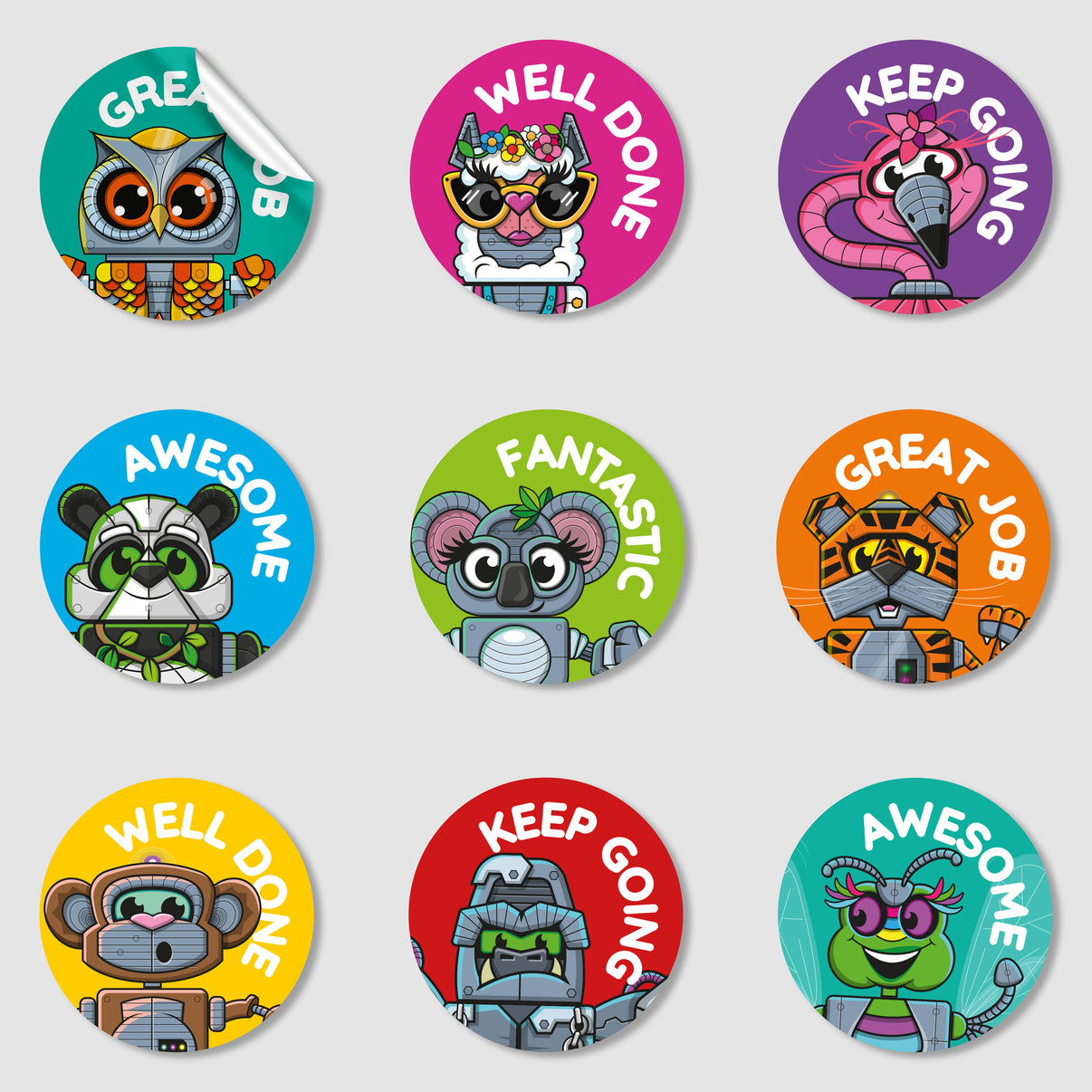 NumBots Encouragement Stickers – Maths Circle