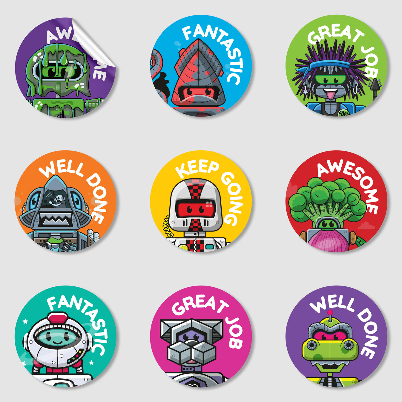 NumBots Encouragement Stickers – Maths Circle