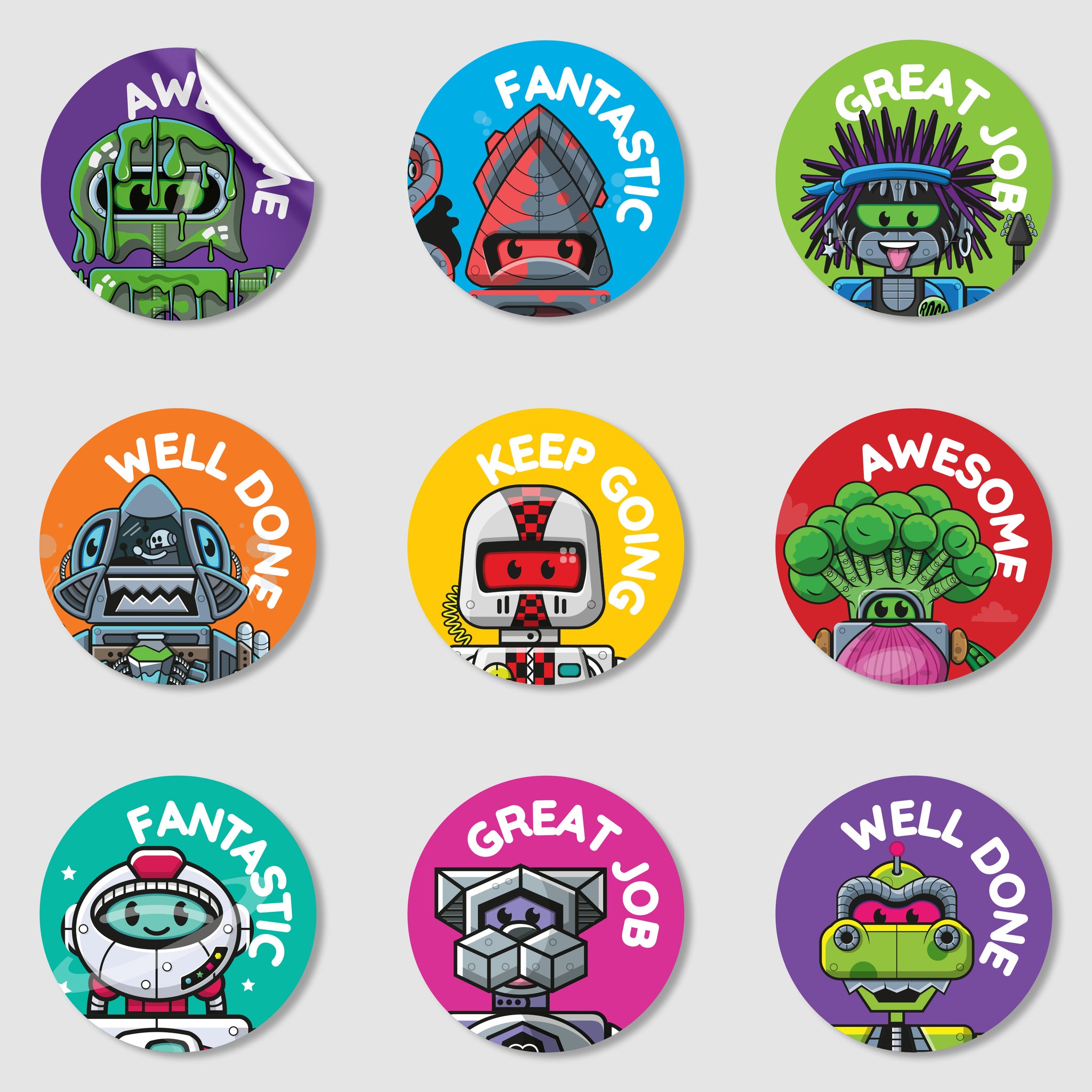 NumBots Encouragement Stickers – Maths Circle